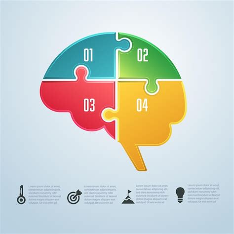 Premium Vector Concept Of Brain Puzzle Or Brain Storming Graphic Of Human Brian Combined With