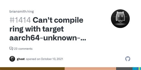 Cant Compile Ring With Target Aarch64 Unknown Linux Musl · Issue 1414
