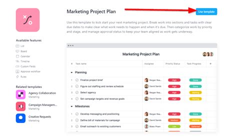 Asana Workflow Template