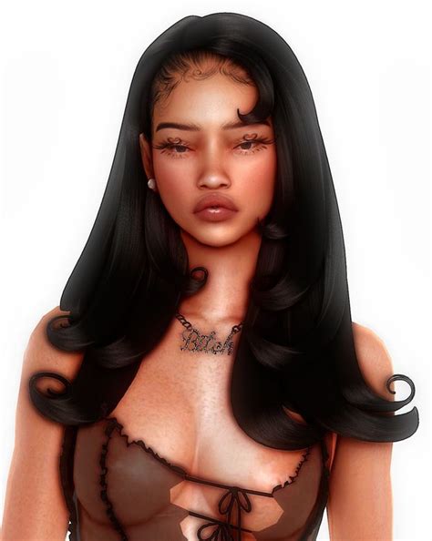 Sims Cc Hair Black Women Hair Sims 4 Cc Black Sims 4 Hair Black