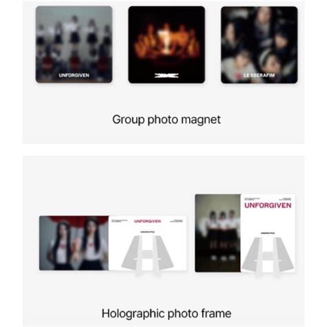 Le Sserafim 正規一輯 Unforgiven 專輯 Wvs 特典 閃卡 磁鐵 櫻花 采源 允真 一葉 恩採 蝦皮購物