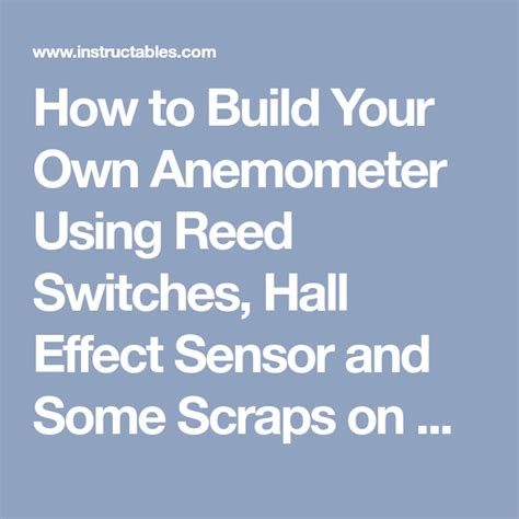 Arduino Anemometer Reed Switch At Margaret Carlin Blog