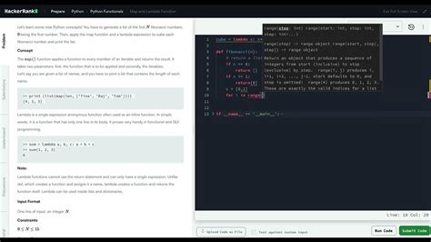 Hackerrank Python Solution 1 Python Functionals Map And Lambda