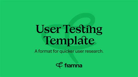 User Testing Template Figma