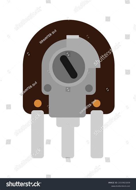 Trimmer Resistor Element Radio Circuit Object Stock Vector Royalty Free 2153921839 Shutterstock