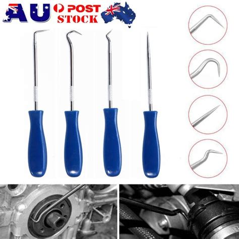 4pcs Pick And Hook Set Oil Seal Puller O Ring Extractors Seal Gasket