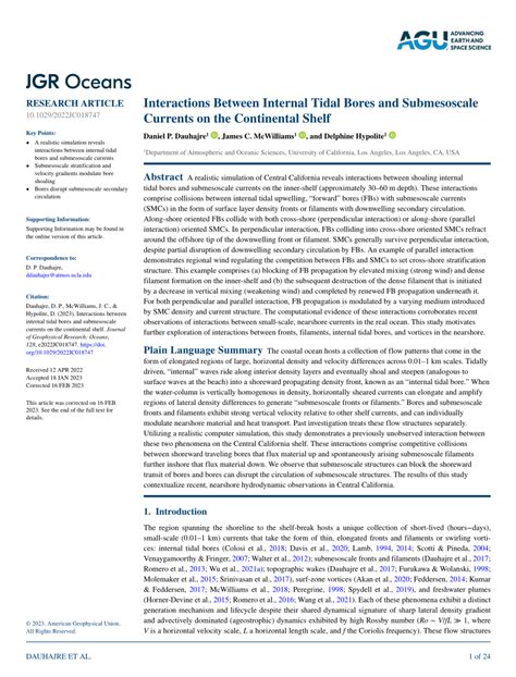 interactions between internal tidal bores and submesoscale currents on