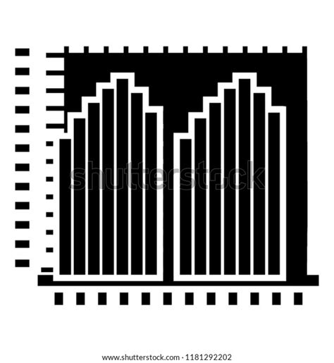 Bar Graph Relative Frequencies Depicting Histogram Stock Vector