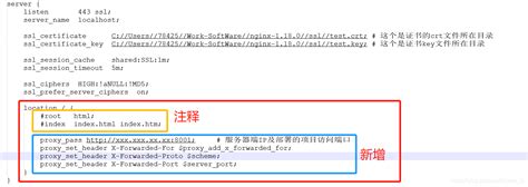 Windows配置nginx、nginx配置ssl证书通过访问、使用通过nginx代理访问服务器端项目windows