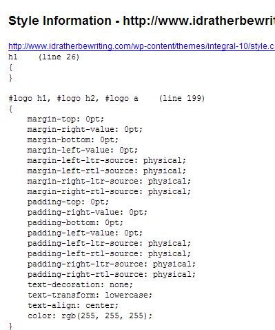 Web Developer Firefox Extension Makes CSS Editing Easy I D Rather Be Writing Blog And API Doc