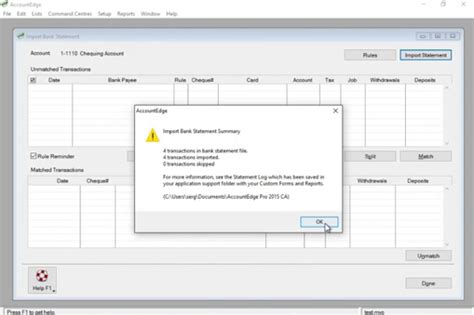 how to import a csv file into accountedge pro propersoft support