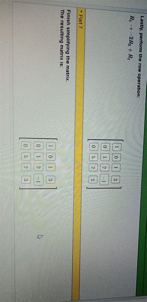 solved 1 point reduce the augmented matrix of the