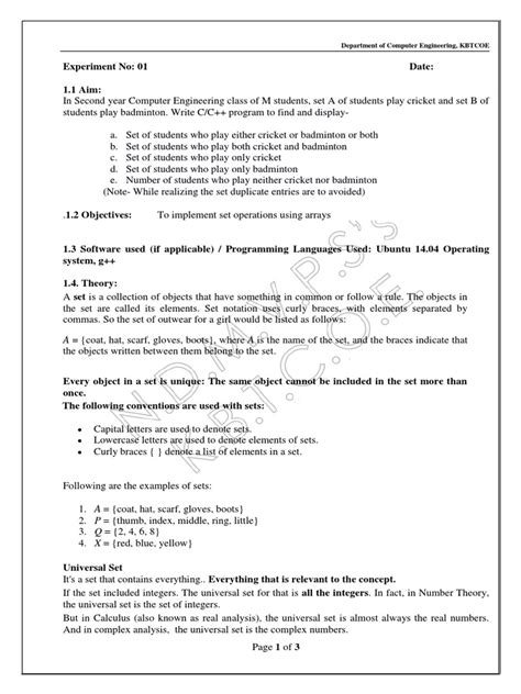 Assign 1 Sppu Oop Pdf Set Mathematics Empty Set