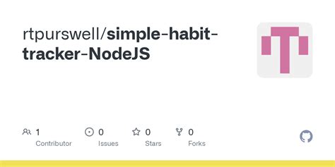 Github Rtpurswellsimple Habit Tracker Nodejs