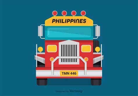 Download Free Vector Jeepney Front View For Free Jeepney Jeep Art