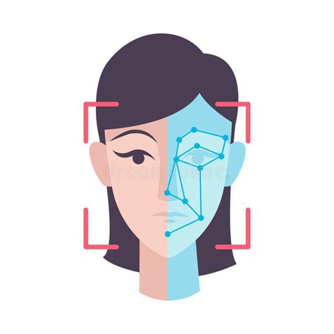 Biometric Technology Icon Stock Vector Illustration Of Smartphone