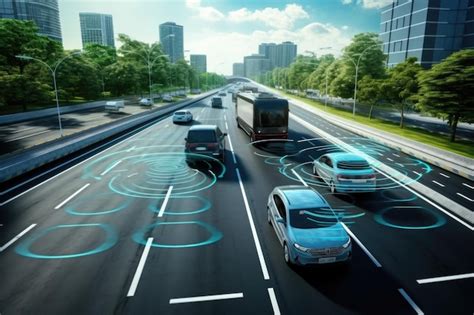 Premium Photo Autonomous Selfdriving Car With Advanced Sensor Technology