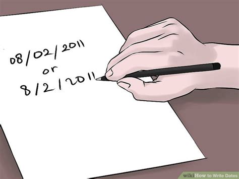 how to write dates 7 steps with pictures wikihow