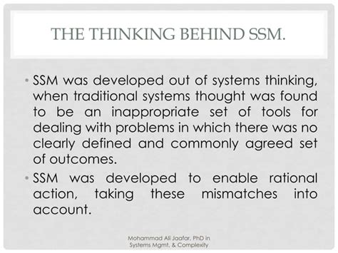 Introduction To Soft Systems Methodology By Mohammad Ali Jaafar Pdf Business And Finance