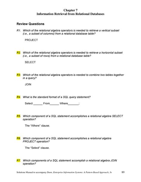 Chap007 Information Retrieval From Relational Databases Chapter 7