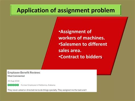 assignment problem method ppt