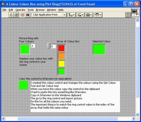 Colorbox Control In An Array Of Clusters NI Community