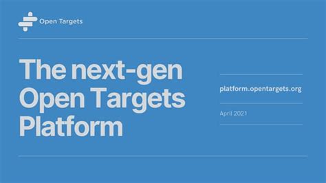 The Next Generation Open Targets Platform Pdf Databases Computer
