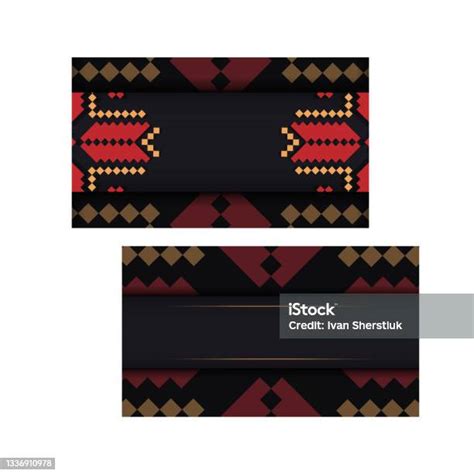 텍스트와 빈티지 패턴에 대한 공간이있는 초대 카드 디자인 슬라브 장식이 있는 블랙 의 엽서의 고급스러운 디자인 0명에 대한 스톡 벡터 아트 및 기타 이미지 Istock