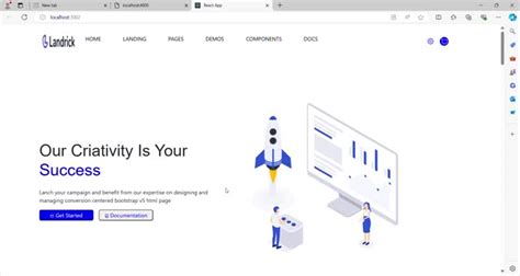 I Created A Simple Landing Page Using React To Enhance User Experience