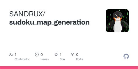 Github Sandruxsudokumapgeneration