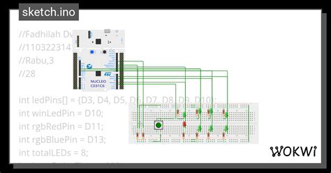 Fadhilah Dwi Istiani Rabu TPMODUL Wokwi ESP STM Arduino Simulator