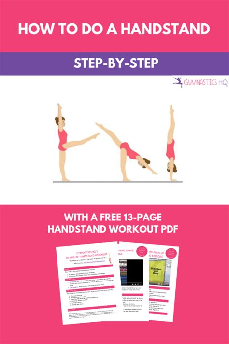 How to do a Handstand Step-by-Step: The Best Drills & Exercises to Help you Learn! | Gymnastics ...