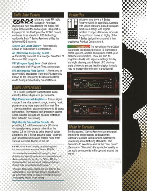 Blaupunkt Toronto Rdm 126 Radio System