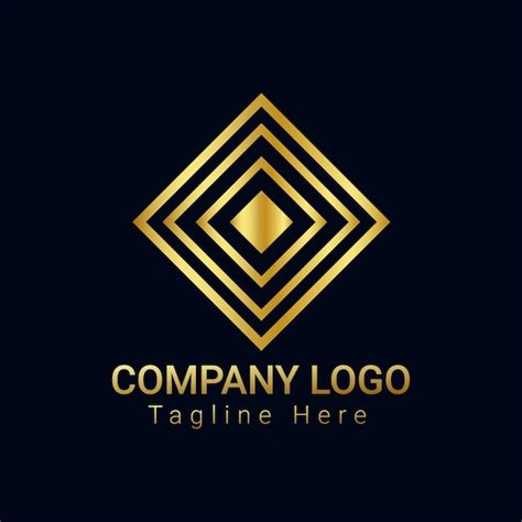 Premium Vector Company Logo Design Ideas Vector Simple Black Background