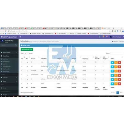jual aplikasi perpustakaan berbasis web versi 2 source code di seller p
