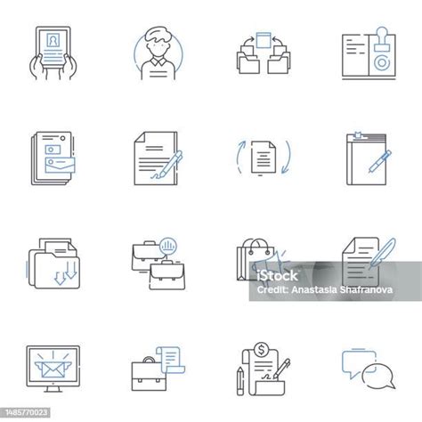 소셜 기술 라인 아이콘 컬렉션입니다 Nerking 공유 협업 연결성 상호 작용 커뮤니케이션 참여 벡터 및 선형 그림 영향력 참여 권한 부여 개요 표지판 세트 Brand