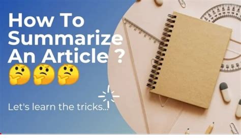 How To Summarise An Article