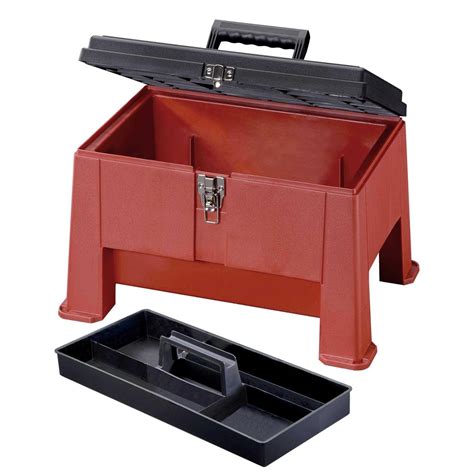 Step N Store Step Stool Tool Box 20 Shop Hardware Tools For Work And Home