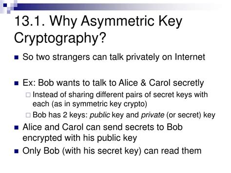 PPT C HAPTER Asymmetric Key Cryptography PowerPoint Presentation Free Download ID