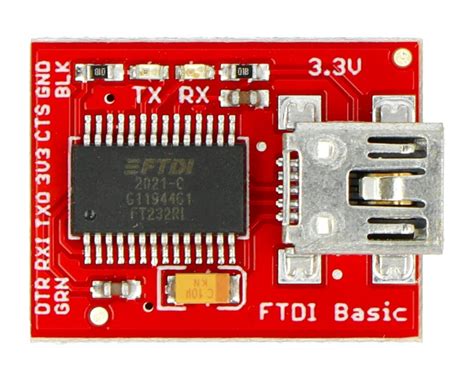 Usb Uart Ftdi 3 3 V Miniusb Konverter Sparkfun Dev 09873 Botland