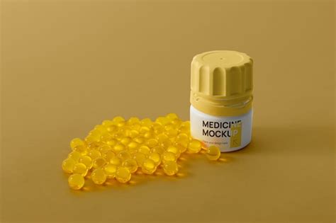 Premium Psd Medicinal Plastic Container For Pills