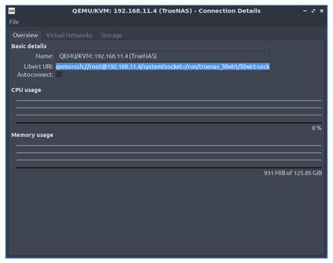 Connecting To Truenas Scale Virtual Machines Using Virtmanager