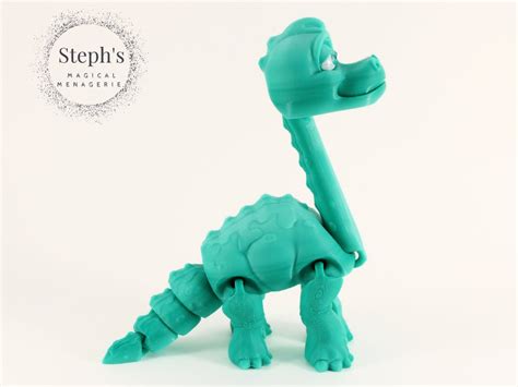 Articulated Brontosaurus Toy Flexi Bronto Flexi Factory Brontosaurus