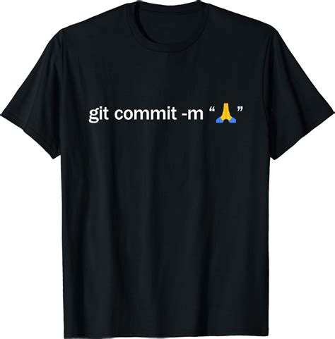 Amazon Git Commit Prayer Hands Programmer Coder Software