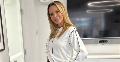 Amanda Holden Works Up A Sweat In Tight Leggings And Crop Top Tv Radio Showbiz Tv