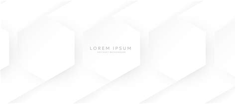 Premium Vector Hexagonal Abstract White Background Modern Minimalist Hexagonal Geometric