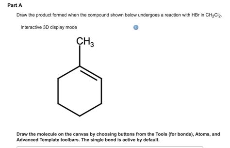 Solved Part A Draw The Product Formed When The Compound