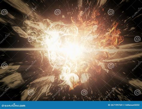 Exploding Fire Vector Illustration Image 267316033