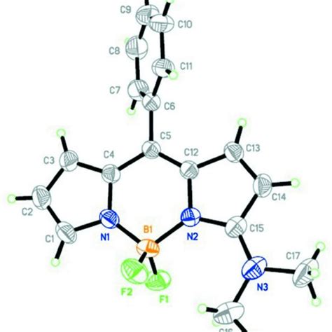 The Molecular Structure Of Title Molecule Showing The Atom Numbering