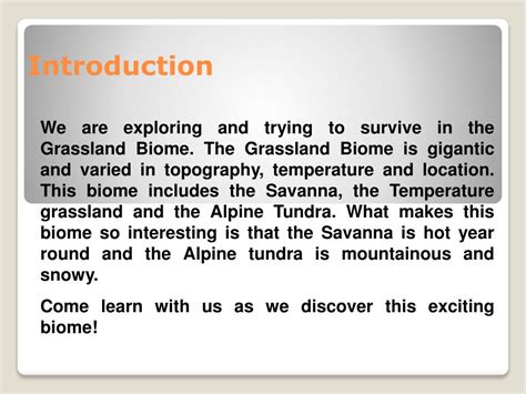 Ppt Grassland Biome Powerpoint Presentation Free Download Id7054221